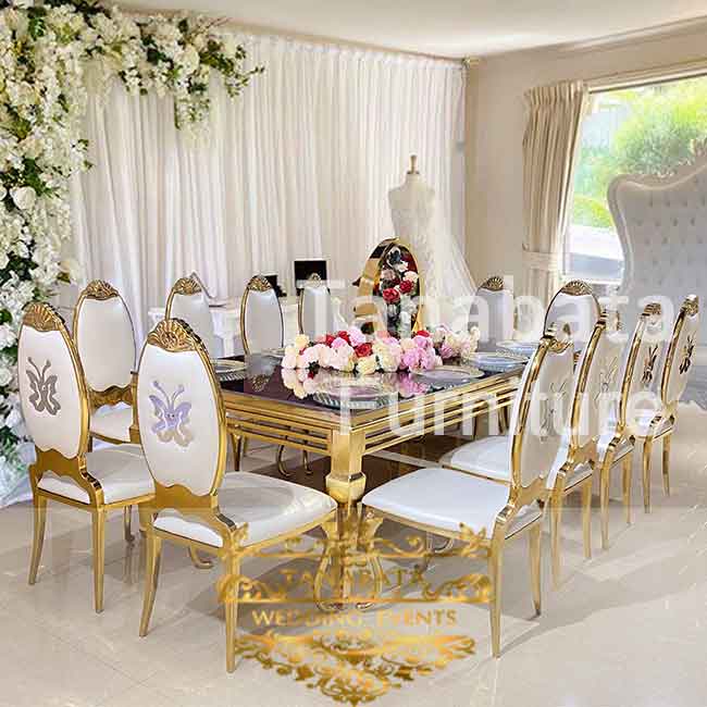 High Back Wedding Event Chair Luxury Tanabata