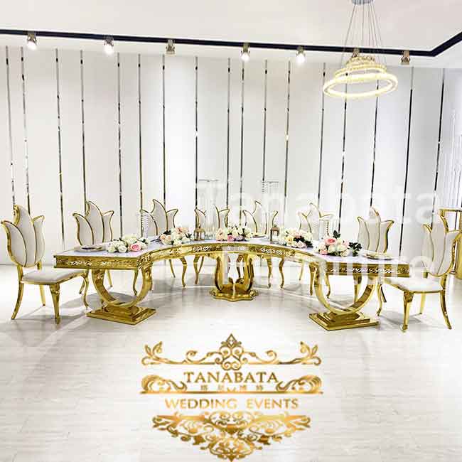 White Leather Modern Dining Chair For Events Tanabata