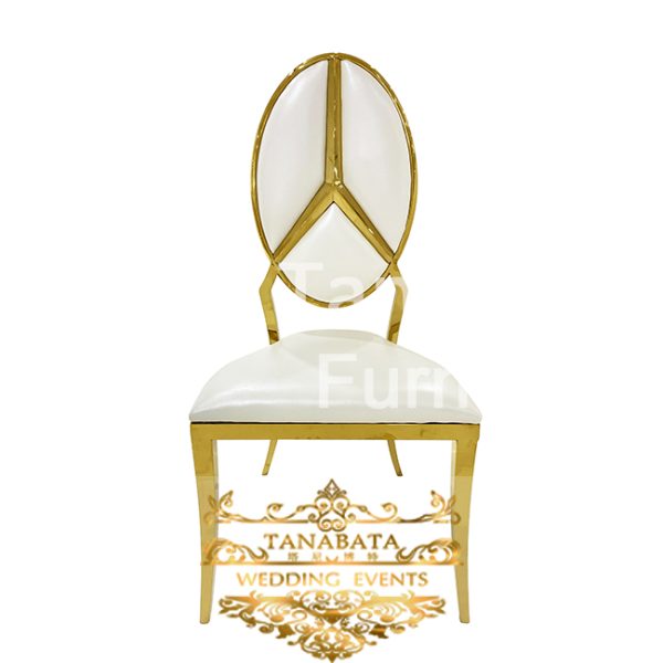 Wholesale Luxury Gold Dining Chair Leather Tanabata