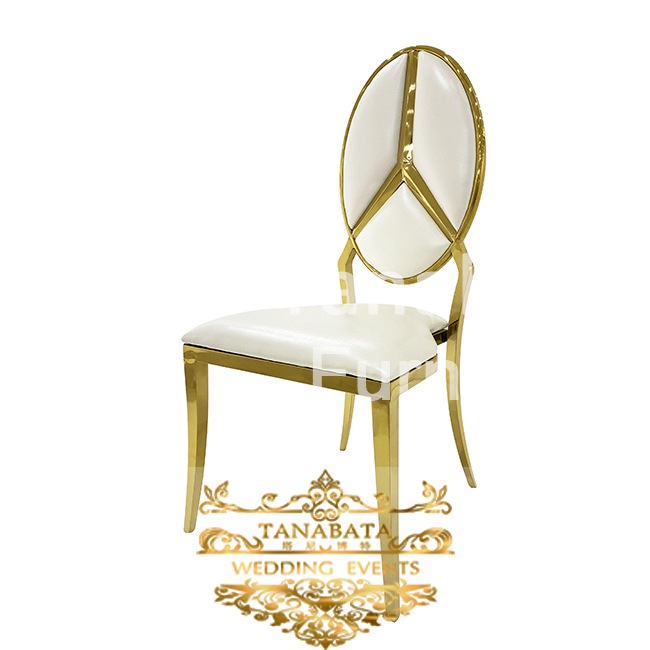 Wholesale Luxury Gold Dining Chair Leather Tanabata