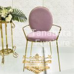 Pink Velvet Event Wedding Hotel Chair Tanabata