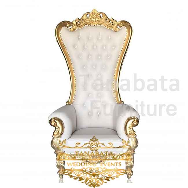 Royal High Back Throne Chair For Bride Tanabata