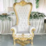 Royal High Back Throne Chair For Bride Tanabata