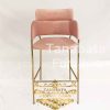 Event Furniture Pink Bar Stool With Arm Tanabata