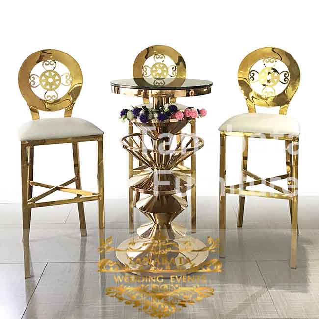 Round Bar Height Table Tanabata Wedding Furniture