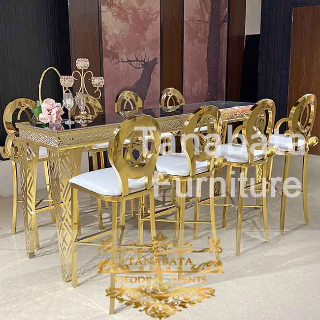 Gold Cocktail Tables Tanabata Wedding Furniture
